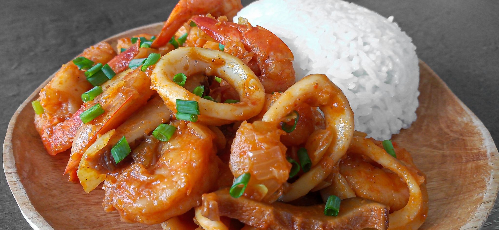 Shrimp and Calamari with Satay - Cambodia travel guide