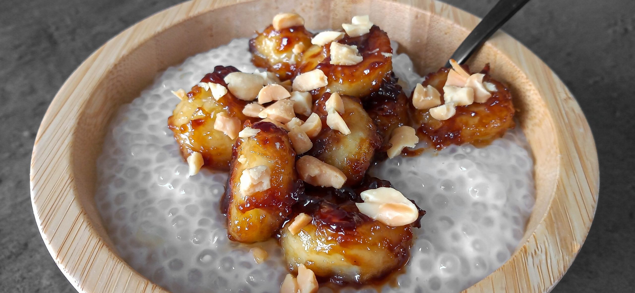 tapioca with coconut milk and banana - Cambodia travel guide